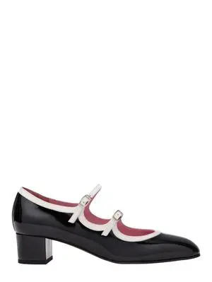 CAREL Mary Jane Ballet Flats With Buckle Detail - Black