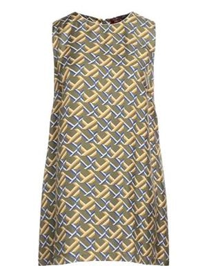 MAX MARA Max Mara Printed Satin Sleeveless Crewneck Top