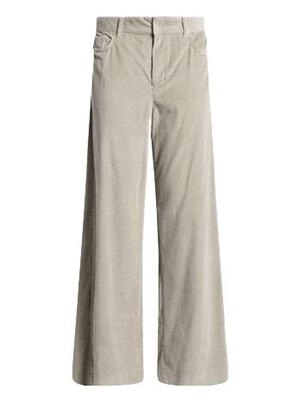 Max Mara Wide-leg Corduroy Trousers - Grey