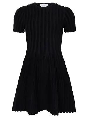 Alexander McQueen Asymmetrical Mini Dress - Black