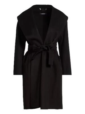 Max Mara Max Mara Wool Belted Coat Black