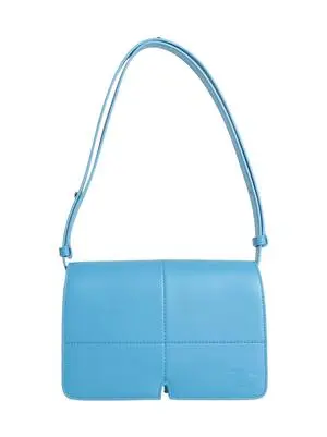 Burberry Leather Shoulder Bag With Push-clasp Fastening - No