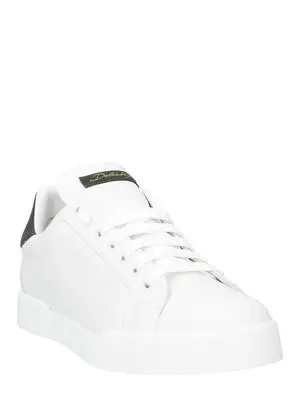 Dolce & Gabbana Low-top Leather Sneakers - White