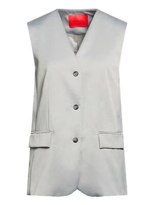 Max & Co. Solid Satin Waistcoat - Grey