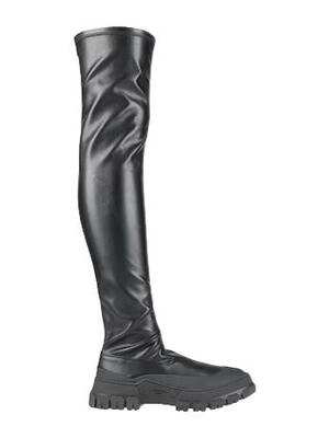 Max Mara Over The Knee Chunky Platform Boots - Black