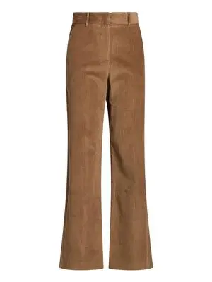 Max Mara Corduroy Wide-leg Trousers - Camel