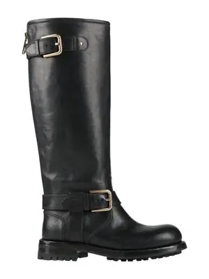 Dolce & Gabbana Knee High Riding Boots - Black