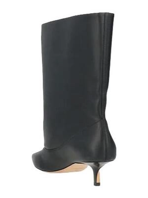 Jacquemus Pointed-toe Kitten Heel Ankle Boots - Black