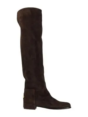 Dolce & Gabbana Over The Knee Round Toe Boots - No