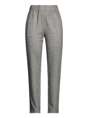 Max Mara Houndstooth Plaid Flannel Trousers - Grey