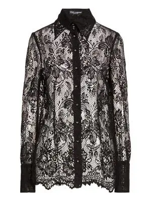 Dolce & Gabbana Lace Shirt - Black
