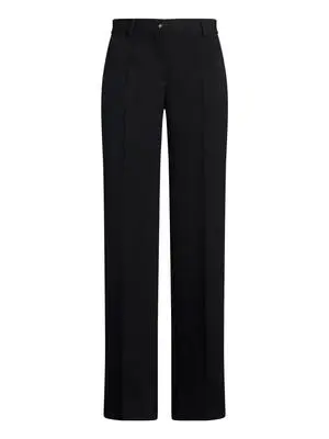 DOLCE & GABBANA Dolce & Gabbana Wool Crepe Wide-Leg Trousers