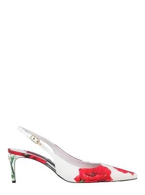 DOLCE & GABBANA Dolce & Gabbana Floral Print Slingback Stilettos