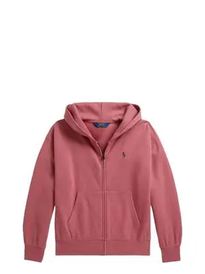 Polo Ralph Lauren Embroidered Pony Zip-up Hoodie - Pink