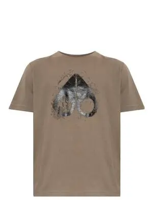 Moose Knuckles Graphic Logo T-shirt - Brown
