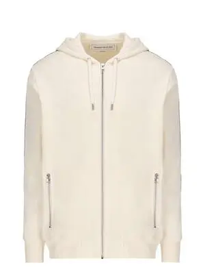 Alexander McQueen Zipped Drawstring Hoodie - Nude