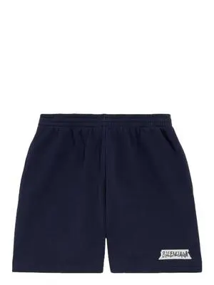 Balenciaga Balenciaga Masking Tape Graphic Shorts Navy
