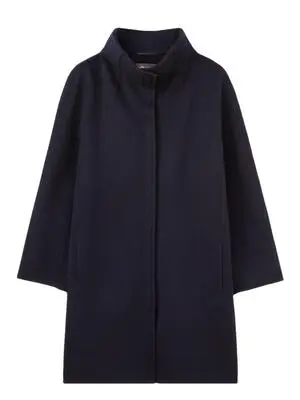 Loro Piana Roadden Cashmere Coat - Navy Blue