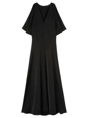 Loro Piana V-neck High-waist Dress - Black