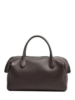 THE ROW Faye Leather Handbag - Black