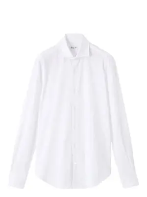 Loro Piana Collared Long-sleeved Shirt White