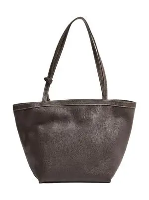 THE ROW Park Tote Three Stitch Bag - Black