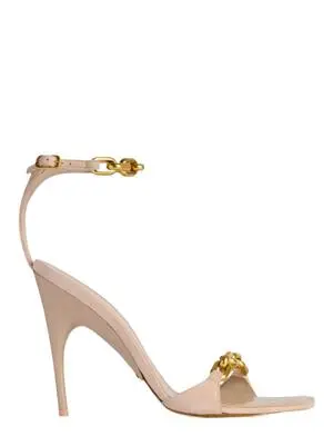 Balenciaga Duchesse Chain Sandals - Nude