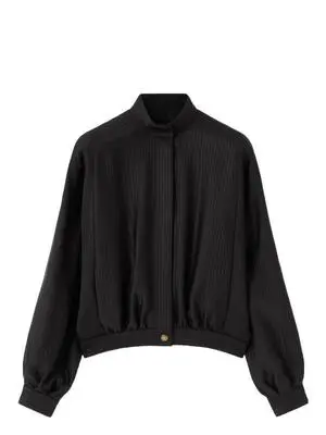 LORO PIANA Loro Piana Lillian Jacket With Striped Pattern And Metal Button Details
