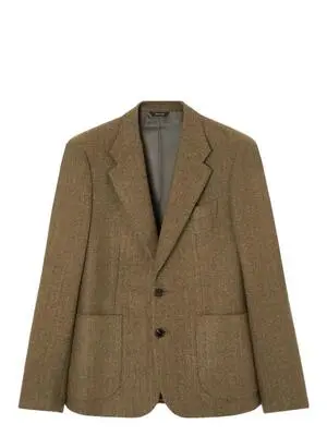 Loro Piana Hedland Blazer - Green Camel Herringbone