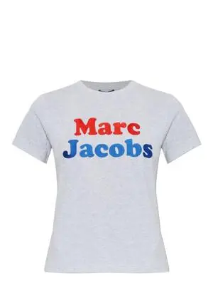 Marc Jacobs Embroidered Logo Crewneck T-shirt - Grey