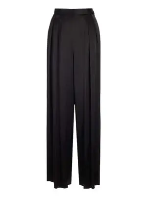 Fabiana Filippi Wide-leg Pleated Detail Pants - Black