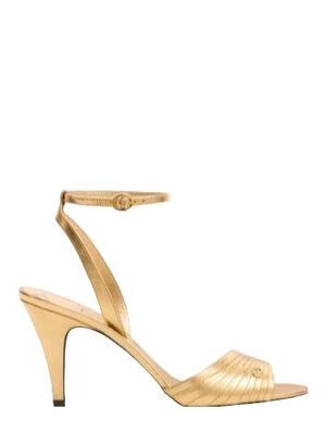 Valentino Garavani Ladycrush Sandal In Laminated Calfskin 85mm - Bronze