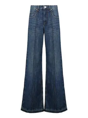 ISABEL MARANT ÉTOILE Isabel Marant Noldy Logo-Patch Jeans