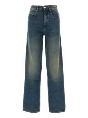 Isabel Marant Étoile Joanny Mid-rise Wide Leg Jeans - Blue