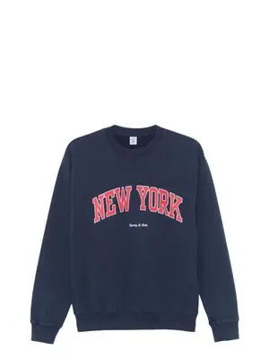 SPORTY  RICH Sporty & Rich "New York" Logo Sweatshirt