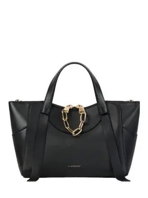 Givenchy Givenchy Small The Snatch Bag In Grained Leather Black