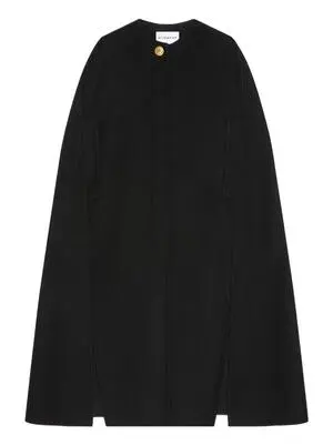 Givenchy Wool And Cashmere Cape - Black/gray