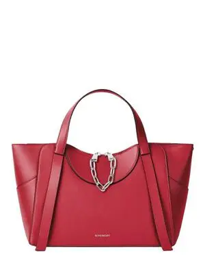 Givenchy Medium The Snatch Bag In Grained Leather - Equestrian Red