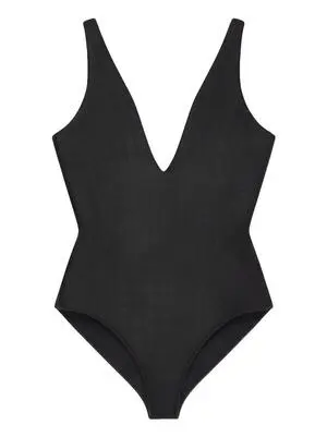 Givenchy Compact Knit Plunge Bodysuit - Black