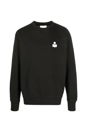 Isabel Marant Étoile Long Sleeve Crewneck Sweatshirt - Black