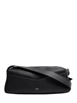 Max Mara Skippers Grained Leather Shoulder Bag - Black