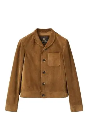 Loro Piana Harvest Suede Blouson - Cognac
