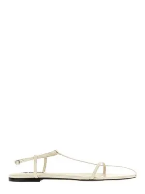 JIL SANDER Caged Leather Sandals - Nude