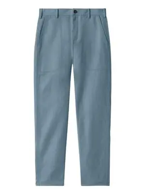 Loro Piana High-rise Straight Leg Casual Pants - Blue