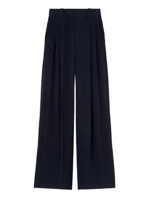LORO PIANA Loro Piana Stephen Pleated Wide-Leg Trousers