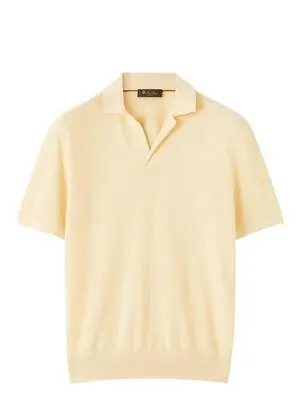 Loro Piana Buttonless Polo Shirt - Nude