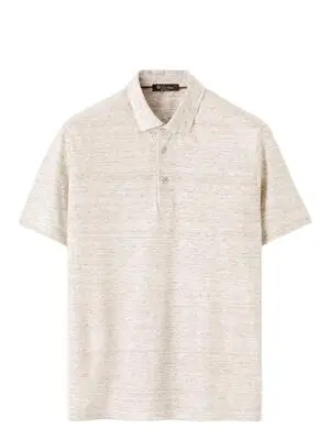 Loro Piana Short-sleeve Polo Shirt - White