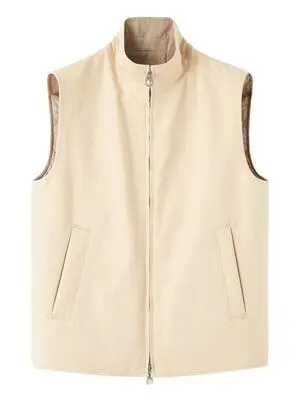 Loro Piana Sleeveless Quilted Vest - Nude