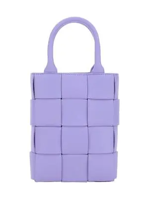 Bottega Veneta Mini Cassette Shoulder Bag - Purple