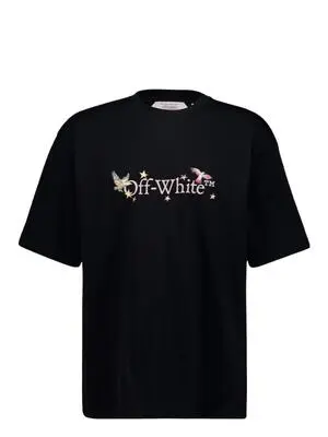 Off-White Logo Printed Crewneck T-shirt - Black